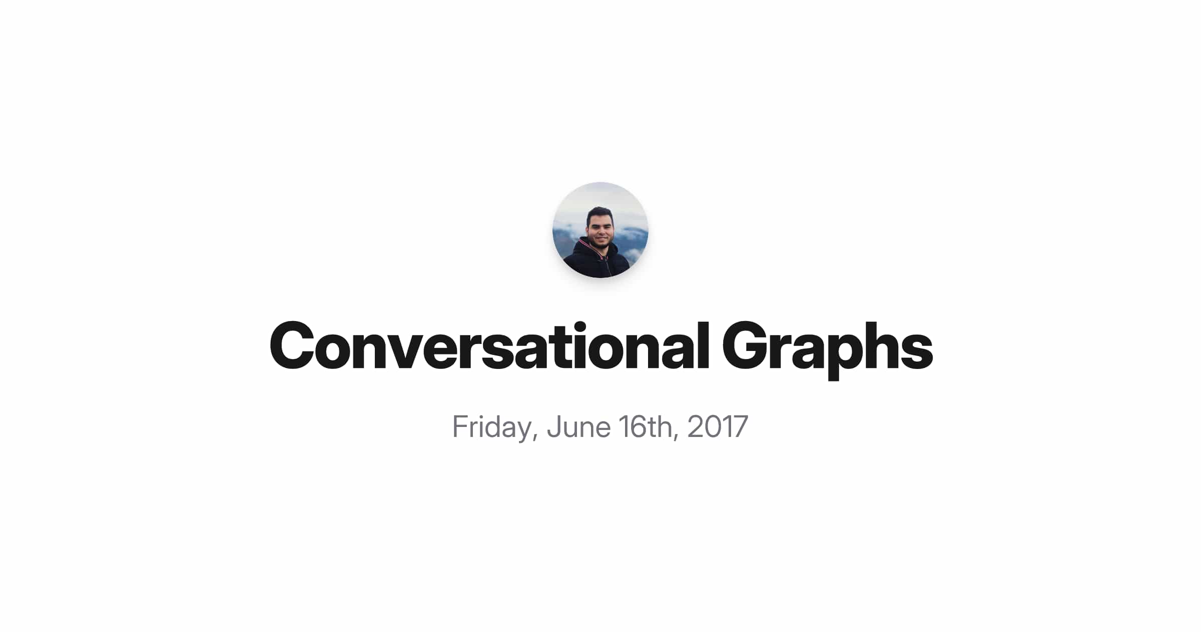 Conversational Graphs